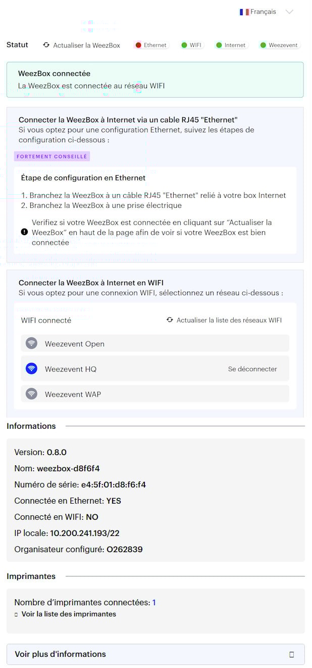 Installer mon guichet Weezevent
